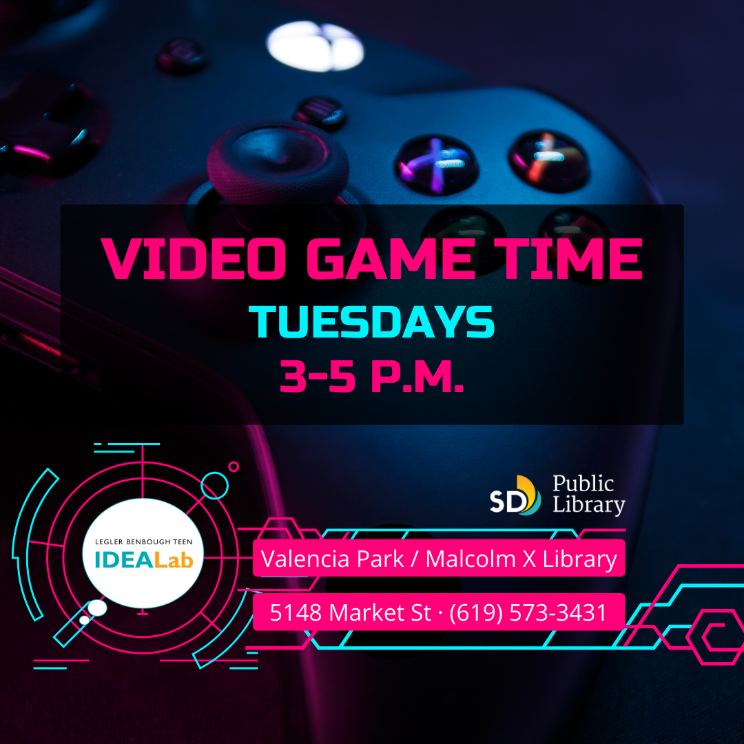 Cancelled: Video Game Time | San Diego Public Library